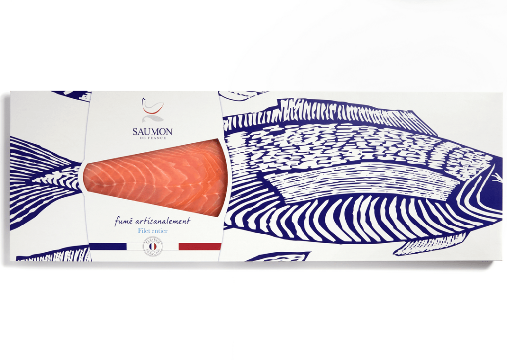 Saumon de France Fumé – 1 filet entier prétranché 1,25 kg